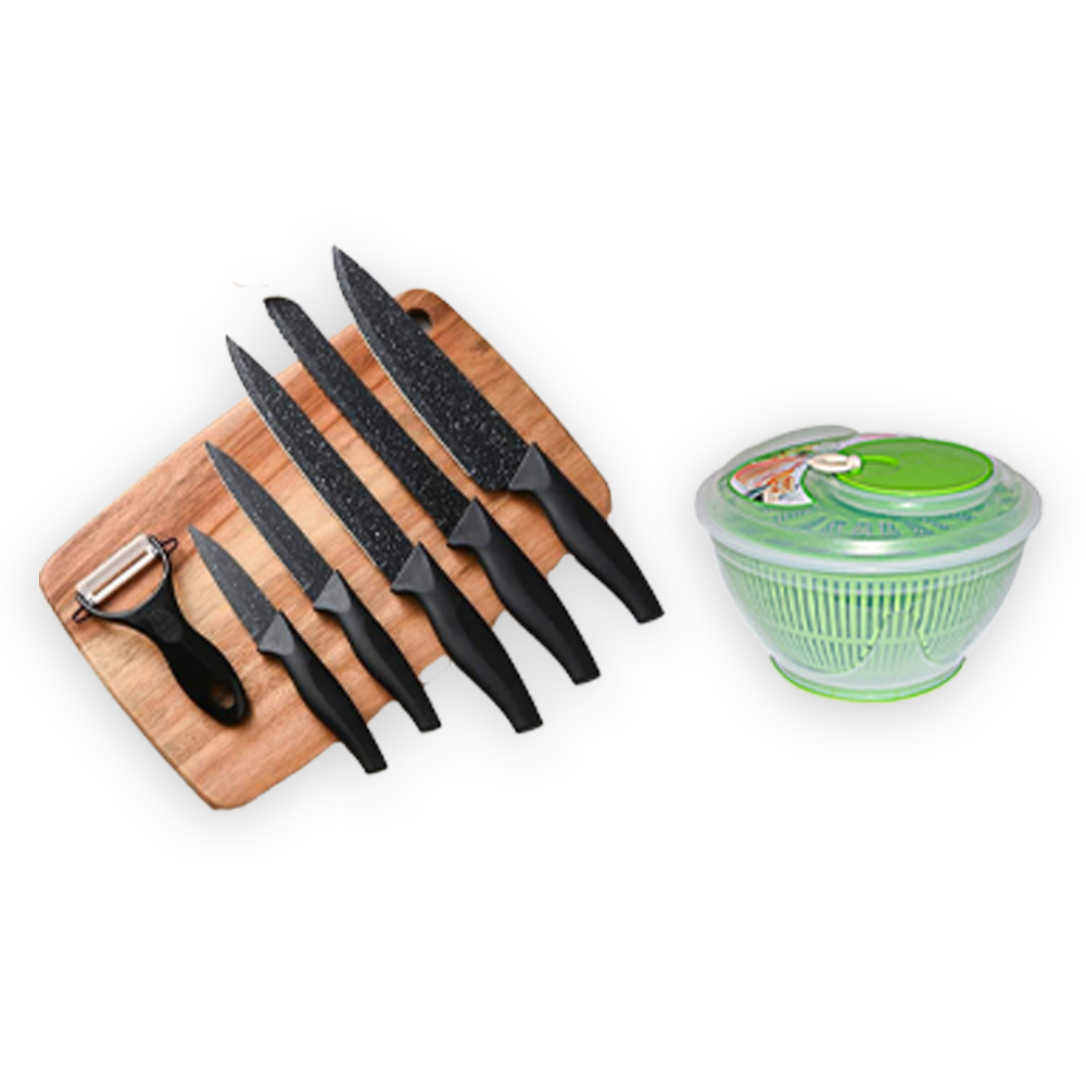 Pack couteaux + essoreuse à Salade - Telvza Boutique